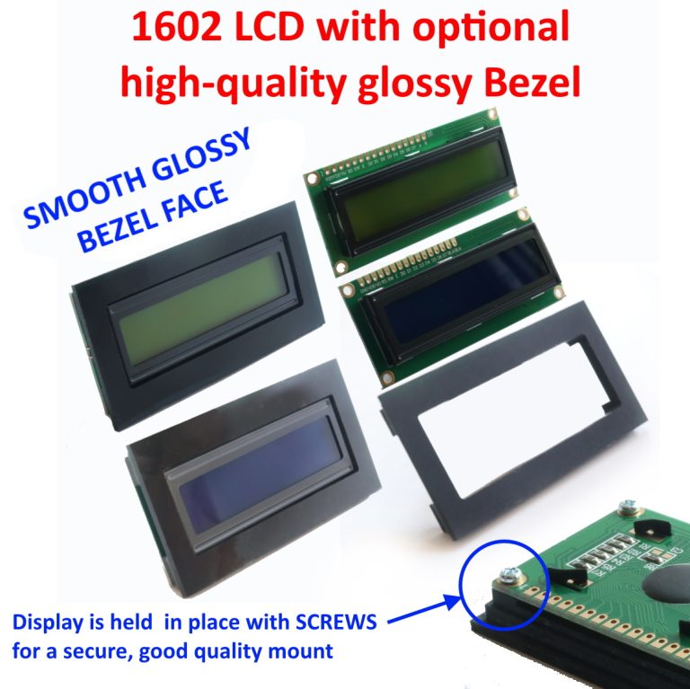 Display Bezels for Arduino, PI, other electronic projects