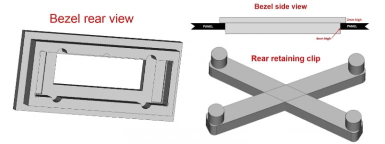 Bezels and displays for Arduino, Raspberry Pi and other electronic projects