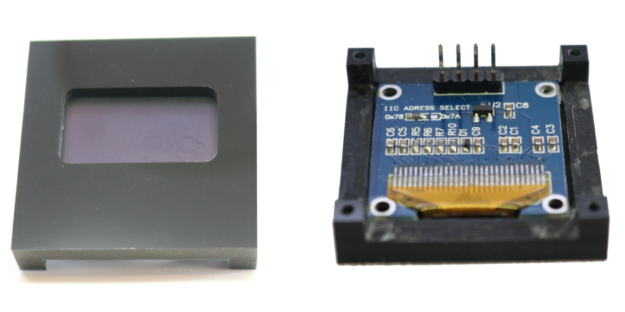 Mounting an OLED to a PCB using this unique Bezels Mount