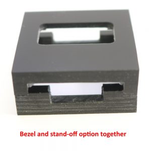 Mounting an OLED to a PCB using this unique Bezels Mount