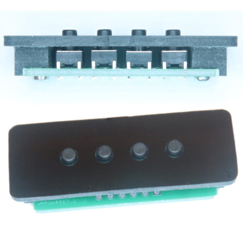 Panel mount kits for tactile buttons with optional Bezel