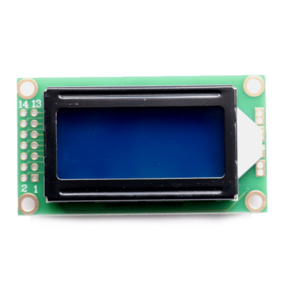 0802A LCD Module BEZEL, with optional 8x2 green or blue LCD display