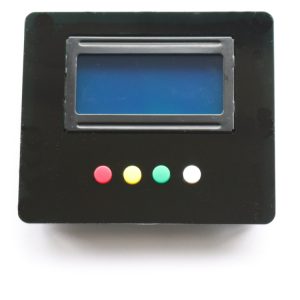 0802A LCD Button PANEL BEZEL, with 4 buttons and green or blue LCD