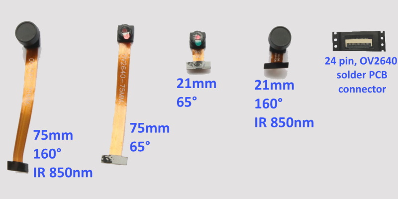 OV2640 IR Infrared and non-IR Camera Modules for ESP32-Cam