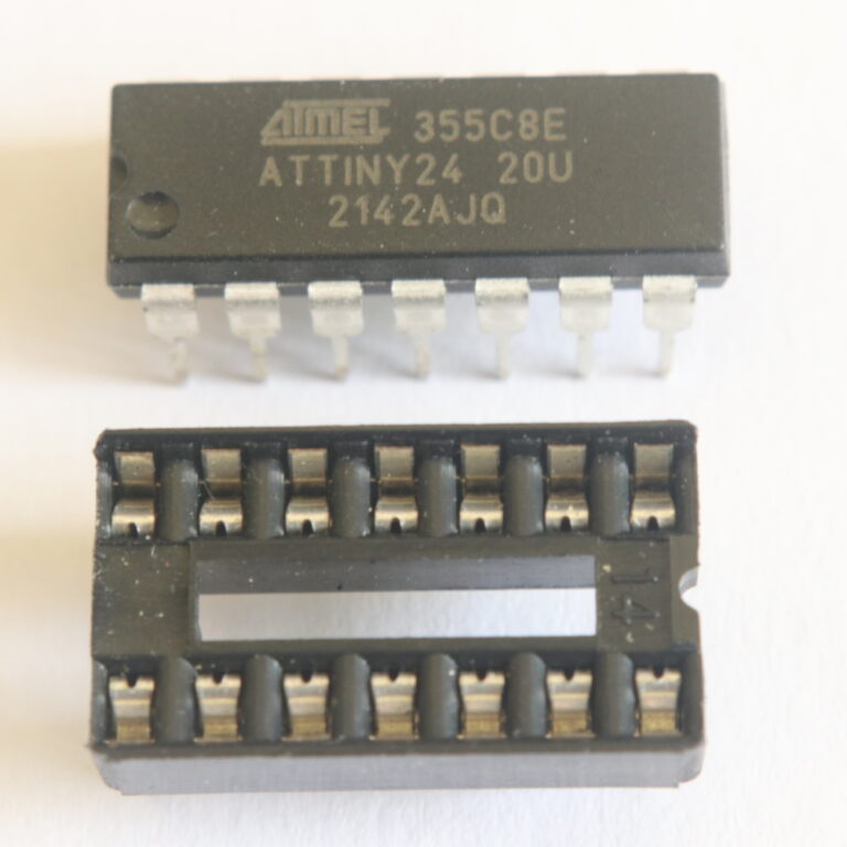 ATTINY24 20U DIP14 package. Atmel MCU microcontroller