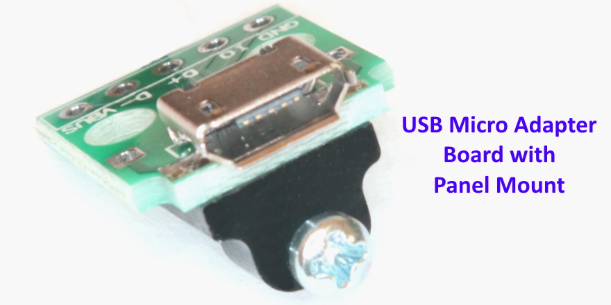 USB Micro with Panel Mount