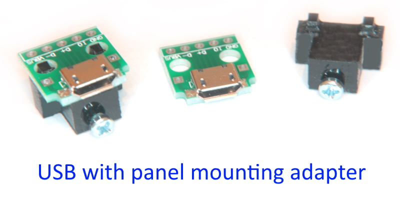 USB Micro with Panel Mount