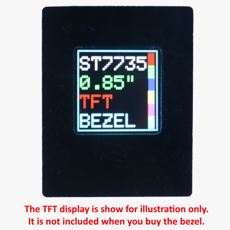 Bezel for 0.85 inch TFT ST7735 display
