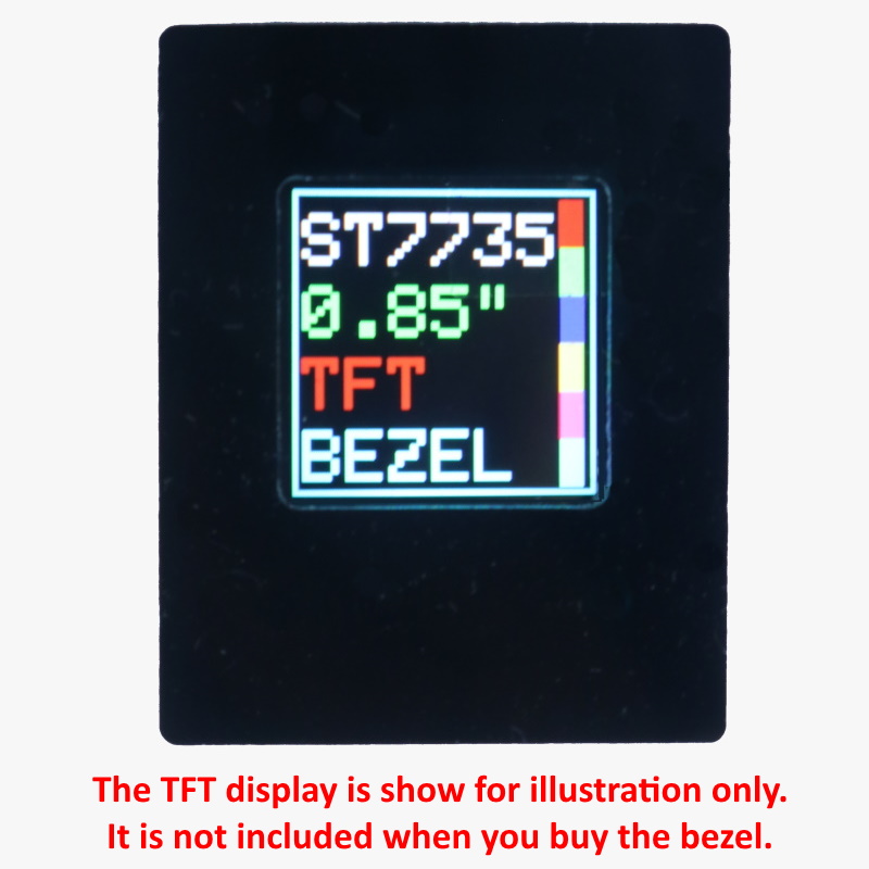 Bezel for 0.85 inch TFT ST7735 display