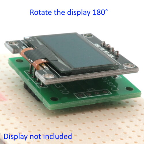 OLED Positioning Adapter PCB for IIC/I2C OLED displays