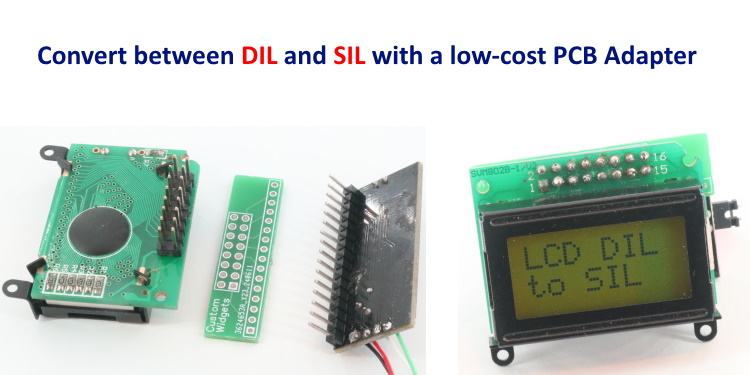 How to easily adapt SIL to DIL with this simple, low-cost, adapter